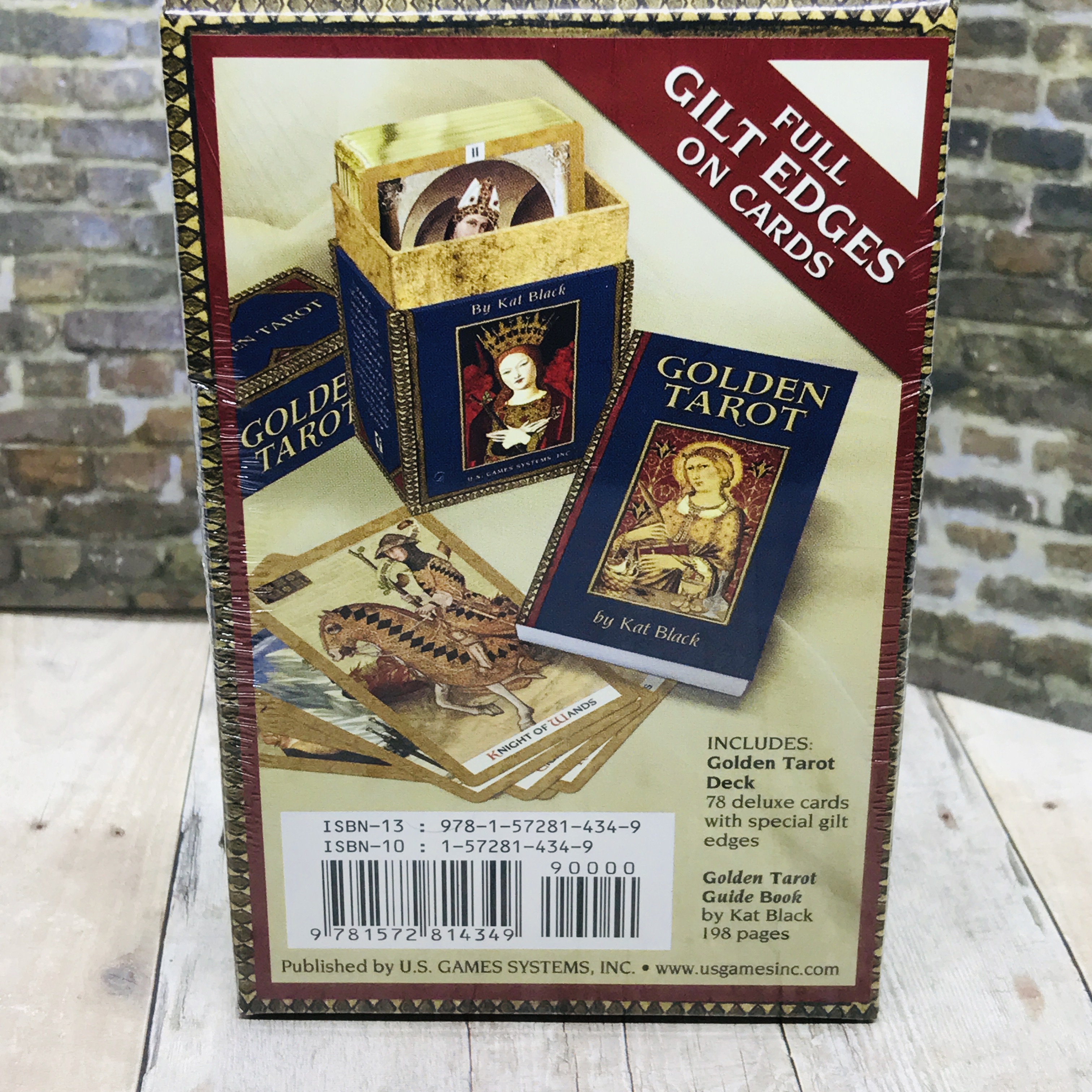 Golden Tarot NEW IN BOX Kat Black Deluxe Boxed Gilt Deck 78 Cards with ...